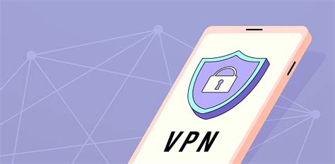 가상 사설망 Vpn 응용 프로그램 개념입니다 스마트 폰 화면에 Vpn 보안 네트워크 사인 로고를 닫습니다 수평 배너 평면 디자인