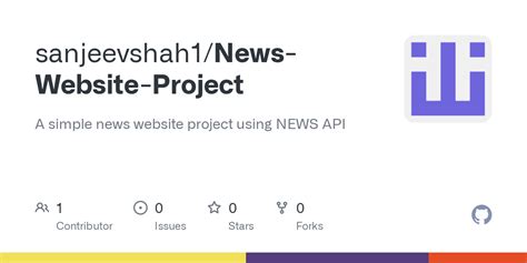 github sanjeevshah1 news website project a simple news website