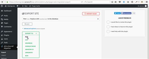 Migration Method 1 With The Help Of The All In One Wp Migration Plugin