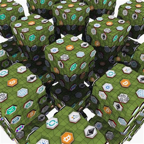 D Atomic Blockchain TurboSquid