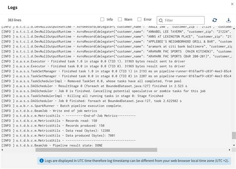 how can i access logs in talend cloud pipeline designer talend cloud