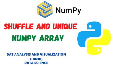 Numpy Tutorial Shuffle And Unique Hindi Youtube