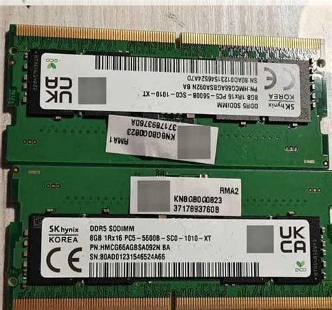 Sodimm Ddr5 16gb 8 2 Hynix Москва Комьютерные аксессуары и комплектующие Festima Ru