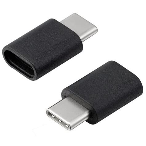 Преходник Micro Usb към Usb Type C черен Emag Bg