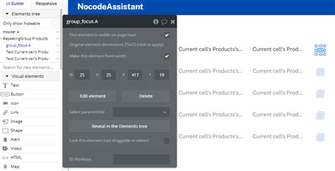 How To Use A Group Focus Inside A Repeating Group Cell In