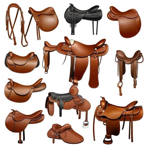 Premium Vector Equestrian Saddle Vector Set White Background Isolated Premium Vector Equestrian Saddle Vector Set White Background Isolated