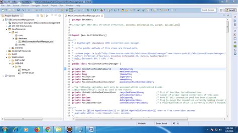 Database ConnectionPooling With MiniConnectionPool Manager BunksAllowed