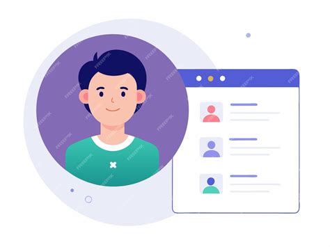 User Profile Interface Elements Illustration For Ui Premium Ai