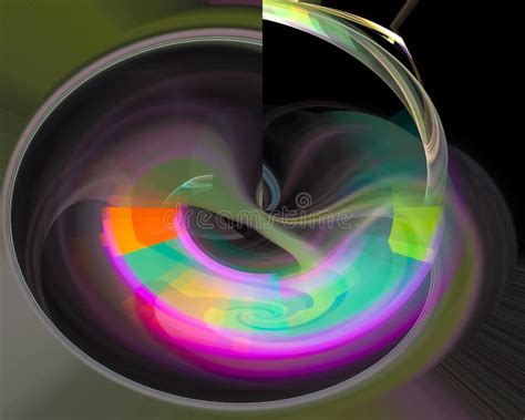 Abstract Fractal Fantasy Backdrop Colorful Science Graphic Curl Template Imagination Future