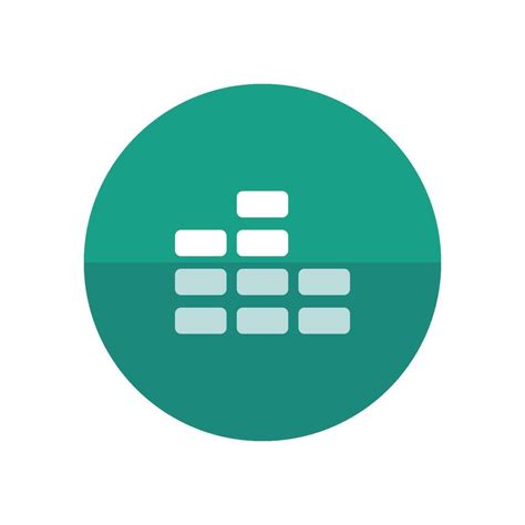 Audio Symbol Icon In Flat Color Circle Style Computer Data Music