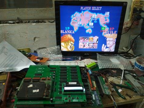 Second Hand CPS1 PCB Conversion Arcade Game 50 In 1 CPS1 Motherboard With 50 Games Street Figher