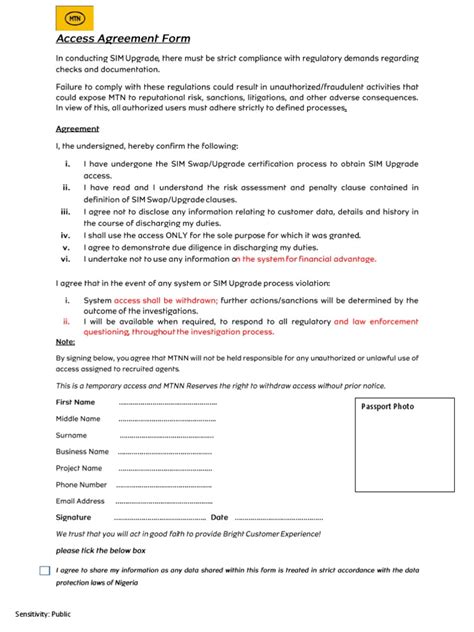 Agent Access Attestation Form Pdf