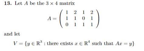 Solved For Each Subset Of A Vector Space Given In Exercises Chegg