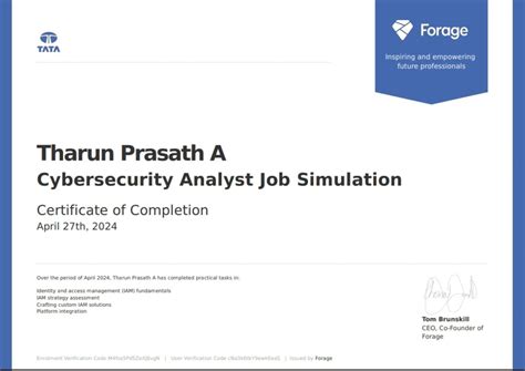 Tharun Prasath A On Linkedin Cybersecurity Iam Cybersecurityanalyst