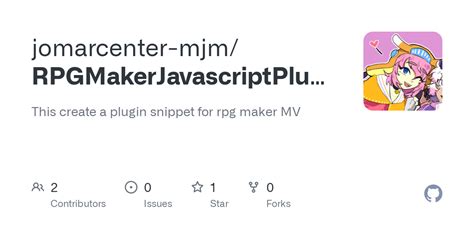 GitHub Jomarcenter Mjm RPGMakerJavascriptPluginSnippet This Create A Plugin Snippet For Rpg