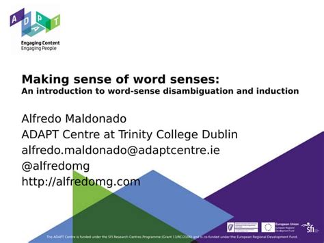 making sense of word senses an introduction to word sense