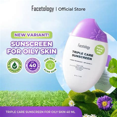 New Matte Formula Facetology Triple Care Sunscreen For Acne And Oily