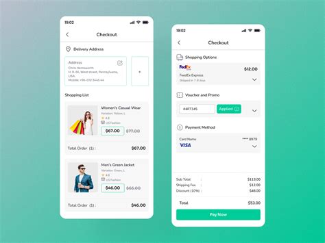 Ecommerce App Checkout Process Behance