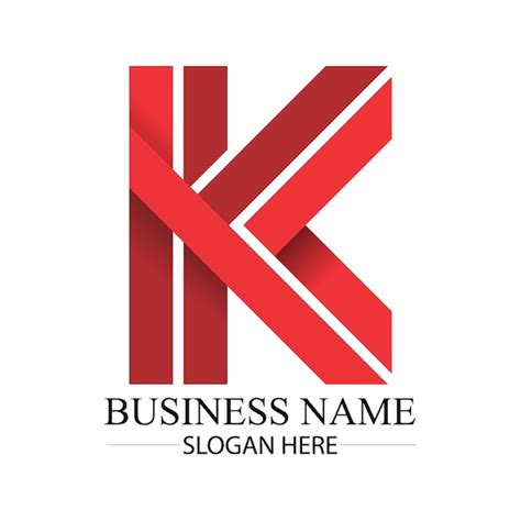 Premium Vector Business Red K Letter Logo