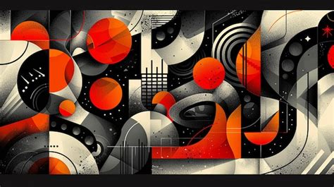 Premium Photo Bold Graphic Shapes Dynamic Compositions