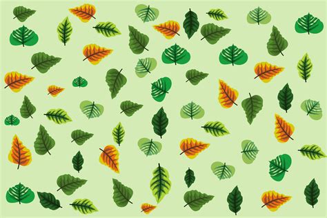 Leaf Pattern Background 25678078 Vector Art At Vecteezy