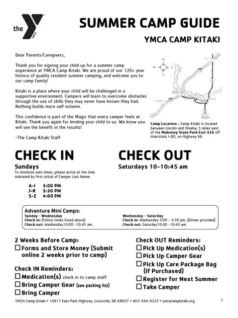 summer camp guide 2023 pdf camping clothing