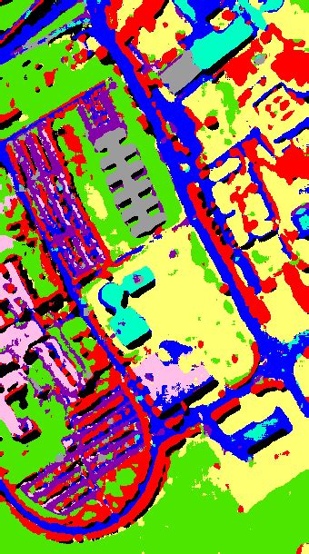 Classification Maps Predicted By Different Methods For Paviau Dataset