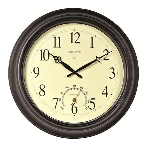Acu Rite 18 Inch Outdoor Atomic Wall Clock 18 Overstock