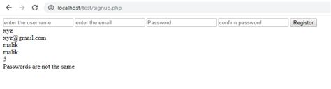 Strcmp Not Showing Proper Output Php