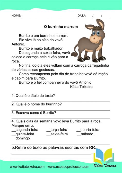 Atividades De Português 2º Ano Atividade Rr Interativa