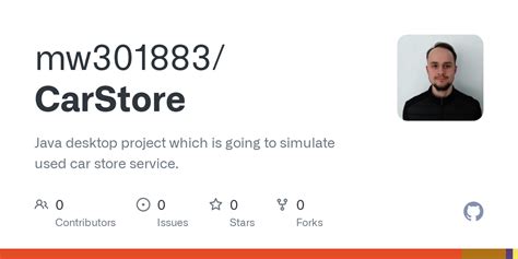 GitHub Mw CarStore Java Desktop Project Which Is Going To Simulate Used Car Store Service