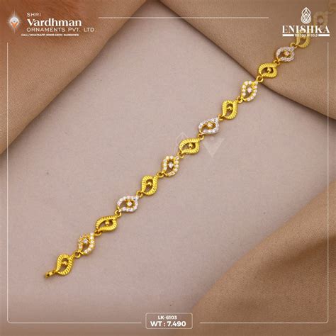 22k Gold Bracelet For Women Elegant 22k Gold Bracelet For Formal