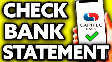How To Check Bank Statement On Capitec App Easy Youtube