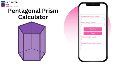 Pentagonal Prism Calculator Calculatorspot