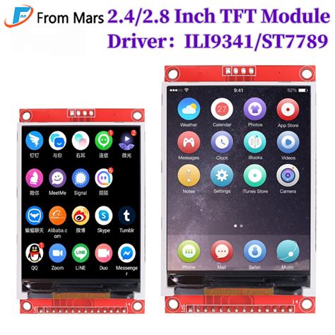 2 4 2 8 นิ้วโมดูลพอร์ตอนุกรม 240x320 Spi Tft 5v 3 3v Pcb Micro Sd การ์ด Ili9341 St7789v หน้าจอ