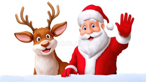 Animated Santa And Reindeer Royalty Free Reindeer Stock Vector Designs