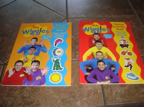 Vintage 2003 04 Set Of 2 The Wiggles Sticker And Activity Books