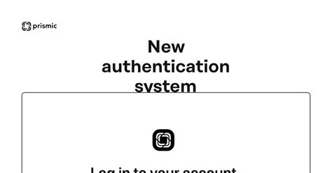New Authentication System Enhanced Security And Login