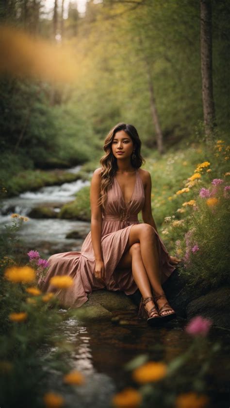 Serenity By The Stream Photogenic Model In 2024 Fairytale