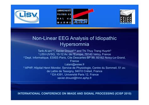 pdf non linear eeg analysis of idiopathic hypersomnia international