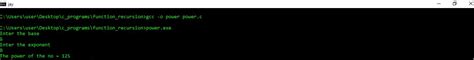 C Program To Find The Power Of A Number Using Function Codedost