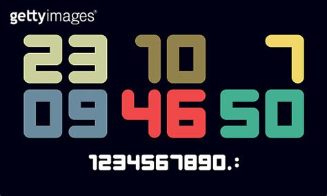 numbers font sport font with numbers and numeric 이미지 1178048153 게티