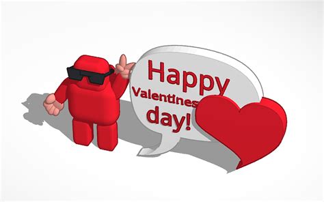 3d Design Happy Valentines Day Tinkercad