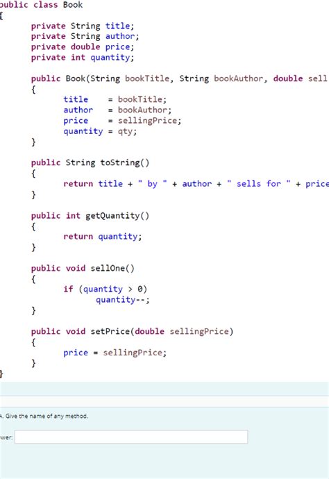 solved public class book { private string title private