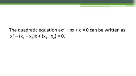 Writing Quadratic Equation PPTX