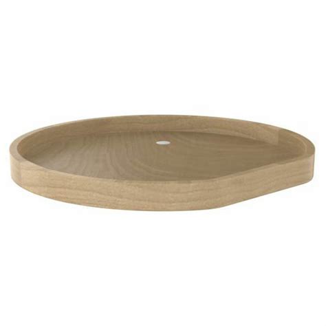 REV A SHELF 20 Wood D Shape 1 Shelf Lazy Susan With Swivel Bearing Natural Maple Rev A Shelf LD