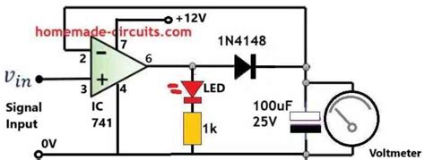 Simple Peak Detector Circuit To Detect And Hold Peak Voltage Levels Homemade Circuit Projects