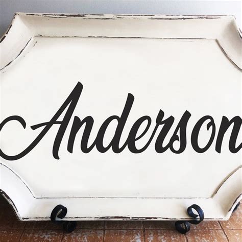 Custom Name Stencil Etsy