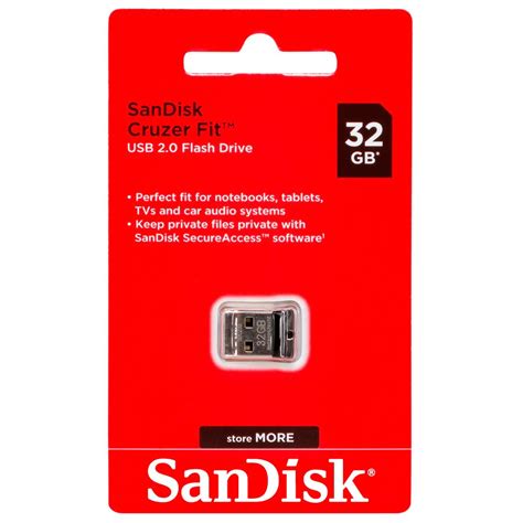 SanDisk 32GB Cruzer Fit USB 2.0 Flash Drive - Onside Technology Solutions
