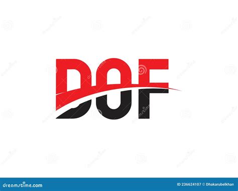 Dof Letter Initial Logo Design Vector Illustration Stock Vector Illustration Of Symbol Logo